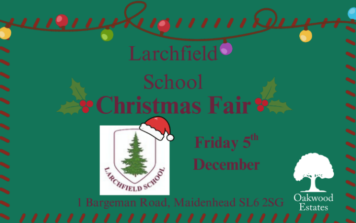 Larchfield Primary School Christmas Fair – Friday 5th December